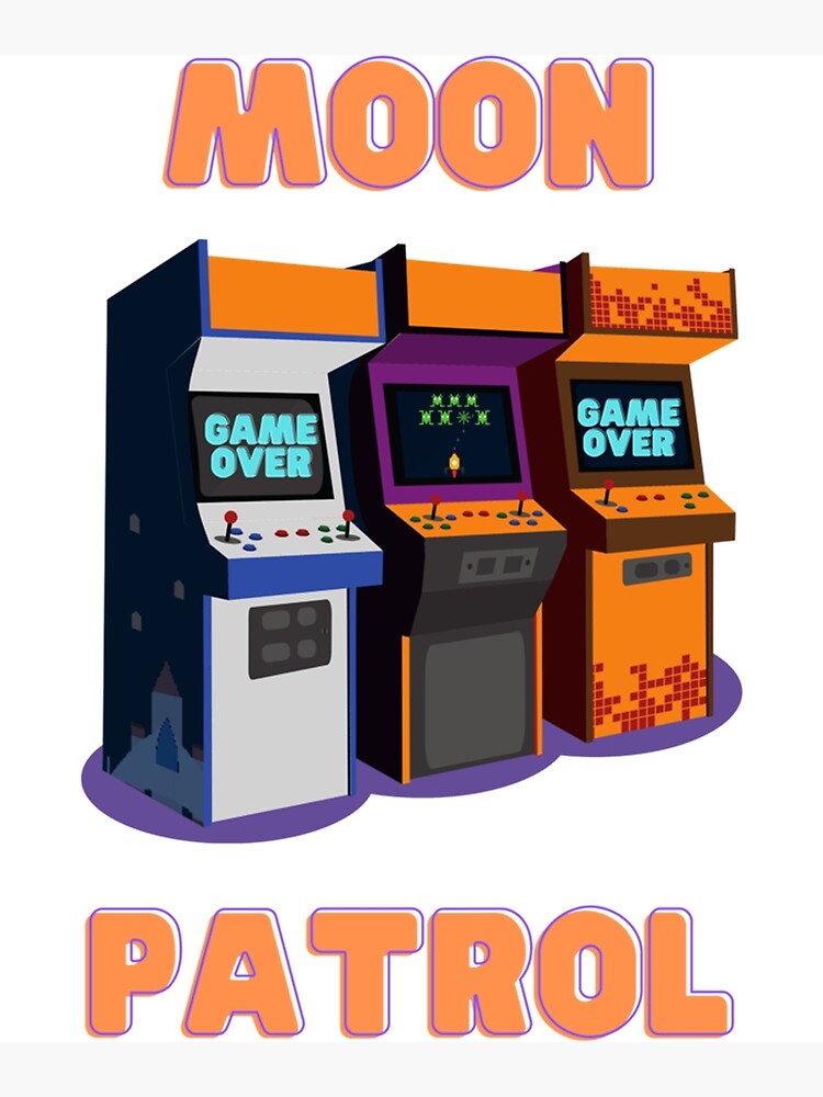 "Moon patrol, Retro, moon, space, arcade, moonpatrol, gaming, rocket, 8bit, moon landing, aliens ...