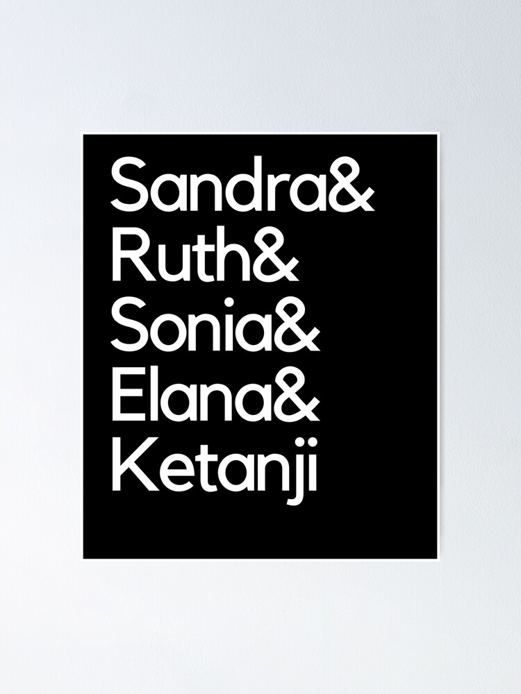 "THE SUPREMES Kentanji brown jackson notorious KBJ -SCOTUS RBG ...