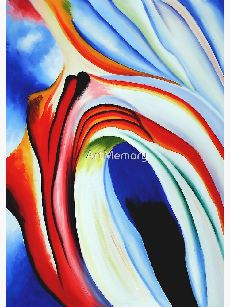 "Abstract |Music Pink and Blue | Georgia O'Keeffe paintings" Art Print ...