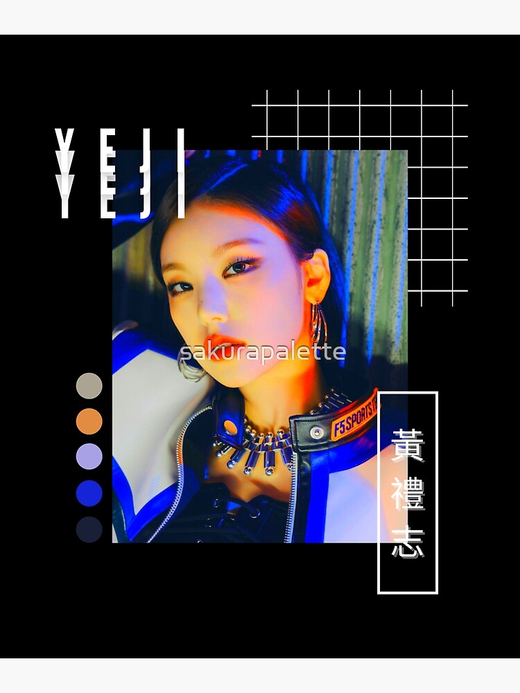 "ITZY Yeji Voltage Vaporwave Collage" Poster by sakurapalette | Redbubble