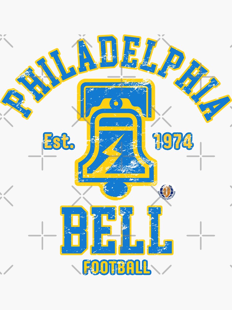 "Distressed Philadelphia Bell Football" Sticker by TeeArcade84 | Redbubble