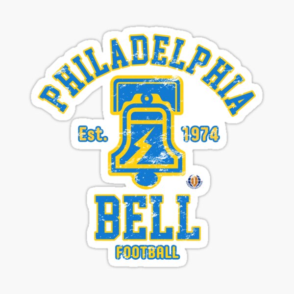 "Distressed Philadelphia Bell Football" Sticker by TeeArcade84 | Redbubble