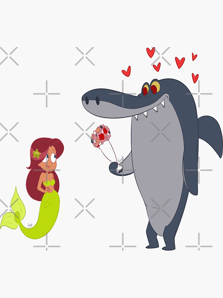 Pegatina «zig y sharko, zig sharko, sharko, zig» de sisinya | Redbubble