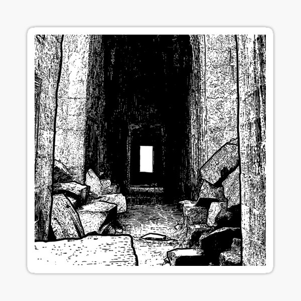 "Ancient Ruin" Sticker by GameRaccoon | Redbubble