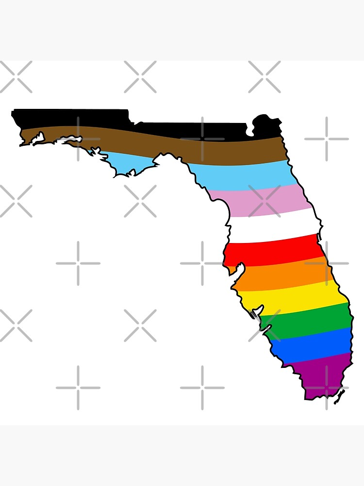 "Progress Pride Florida" Poster for Sale by Gayesthetic | Redbubble
