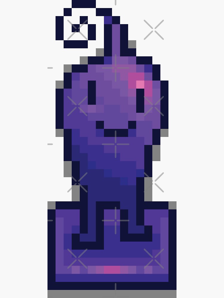 "Stardew Valley Iridium Krobus" Sticker by aiya-pixels | Redbubble