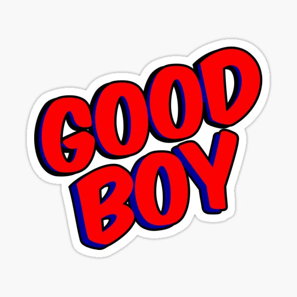 "Good Boy" Sticker by PupVinter | Redbubble