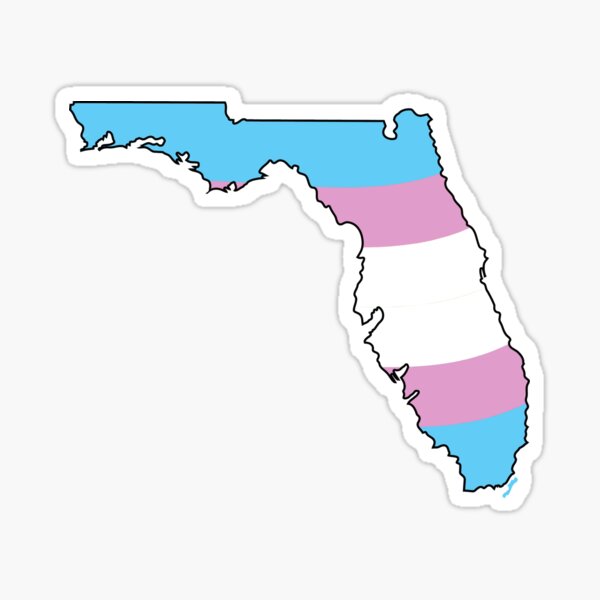 "Florida Trans Pride" Sticker for Sale by Gayesthetic | Redbubble