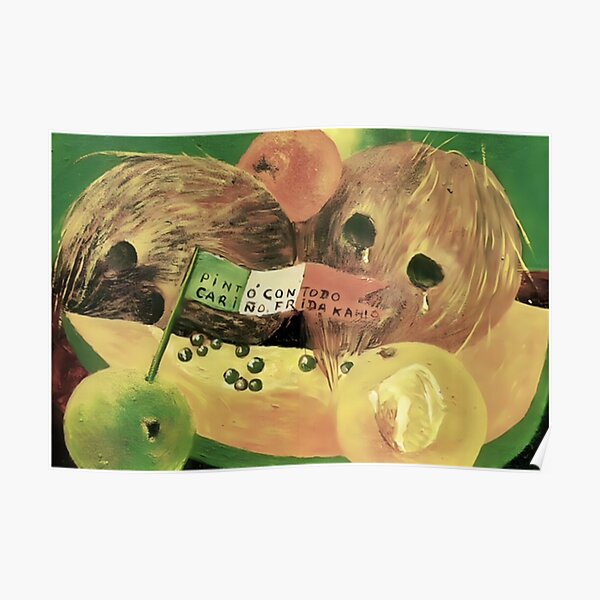 "Weeping Coconuts by Frida Kahlo" Poster for Sale by FridaBubble ...