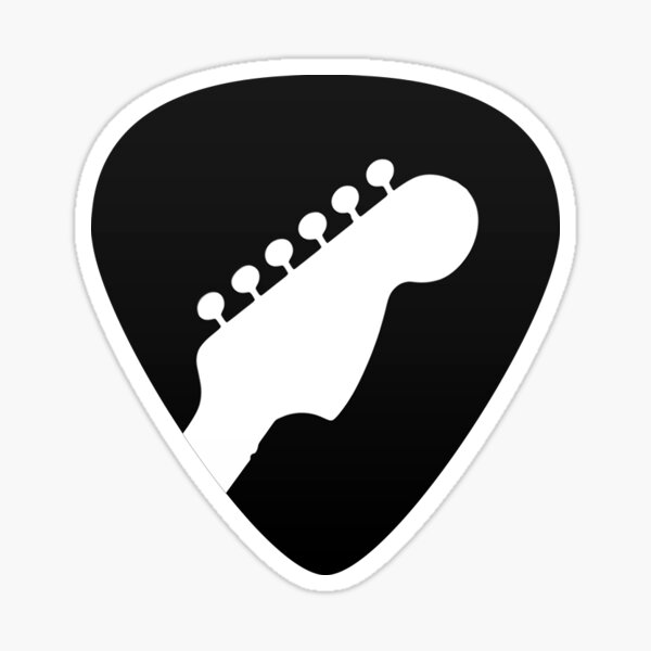 "Guitar logo" Sticker by Michael153 | Redbubble