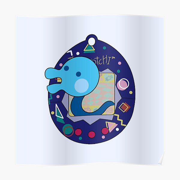 "Tamagotchi generation one Nyorotchi" Poster by SonorousShiba | Redbubble