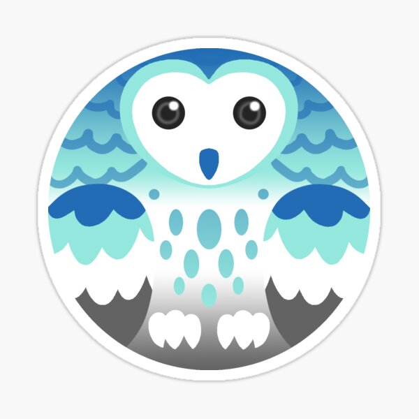 "Fray Pride Owl" Sticker by FurvaNoctua | Redbubble