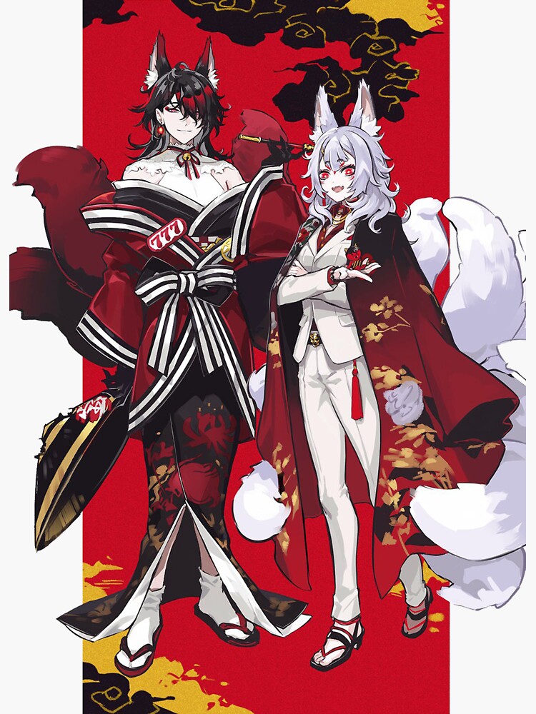 "luxiem - vox akuma" Sticker by Cute-ddlc | Redbubble