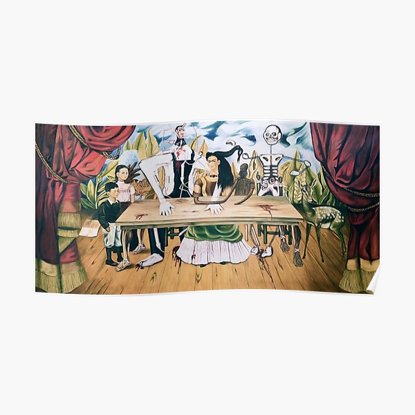 "The Wounded Table (colorful) by Frida Kahlo" Poster for Sale by ...