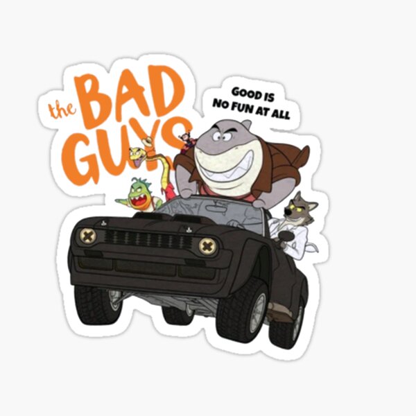 "The Bad Guys Design" Sticker for Sale by BeachHouseArt | Redbubble