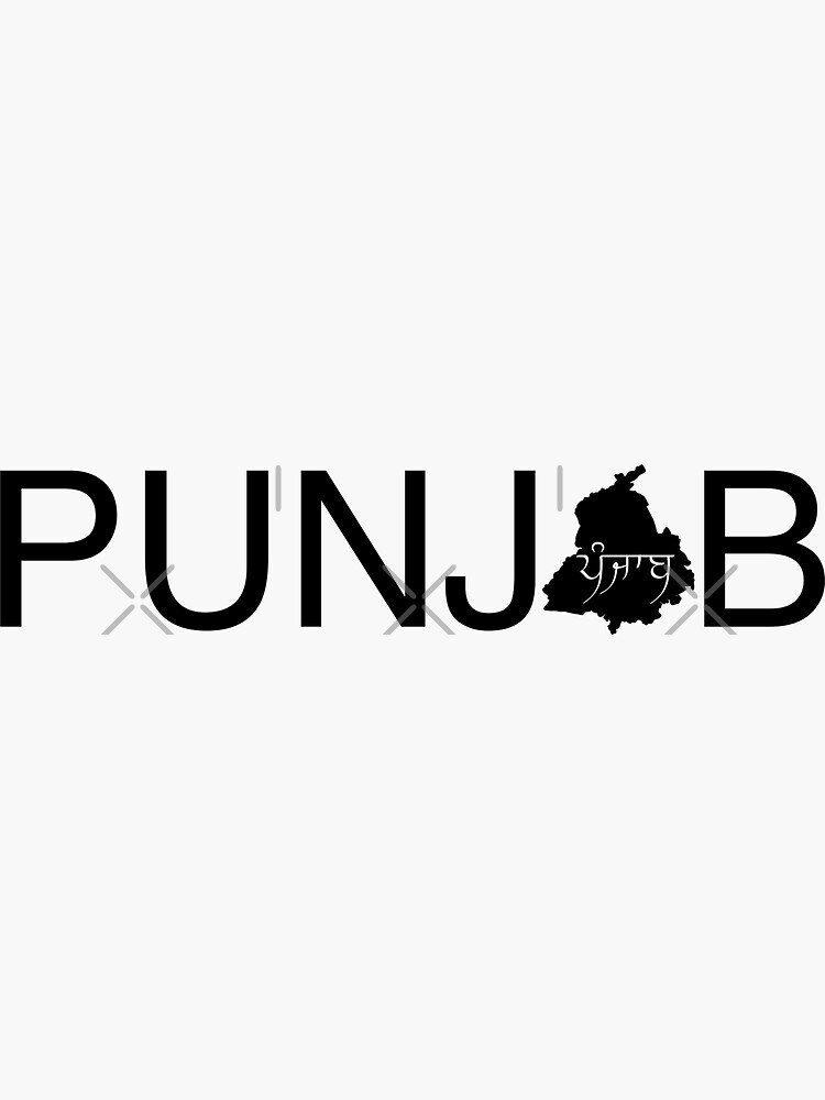 "PUNJAB " Sticker for Sale by jasleenM | Redbubble