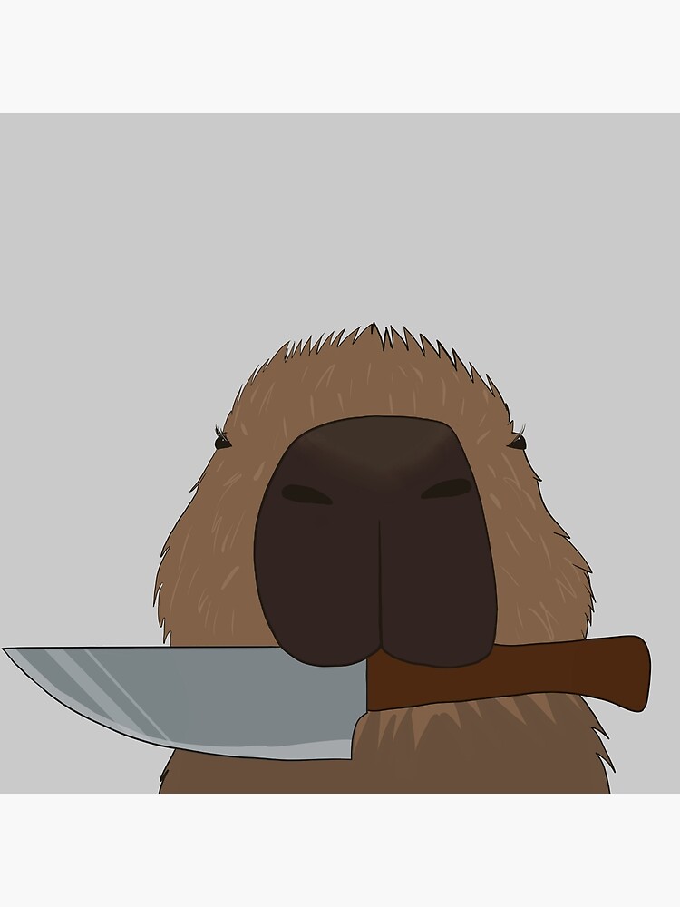 "Gort the Capybara" Poster for Sale by Project-Cure | Redbubble