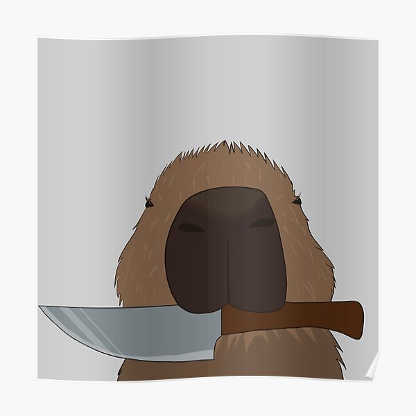 "Gort the Capybara" Poster for Sale by Project-Cure | Redbubble