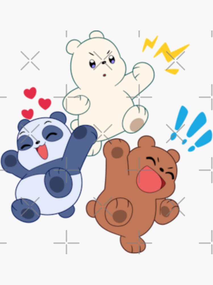 "We baby bears " Sticker for Sale by Color-Toonix | Redbubble