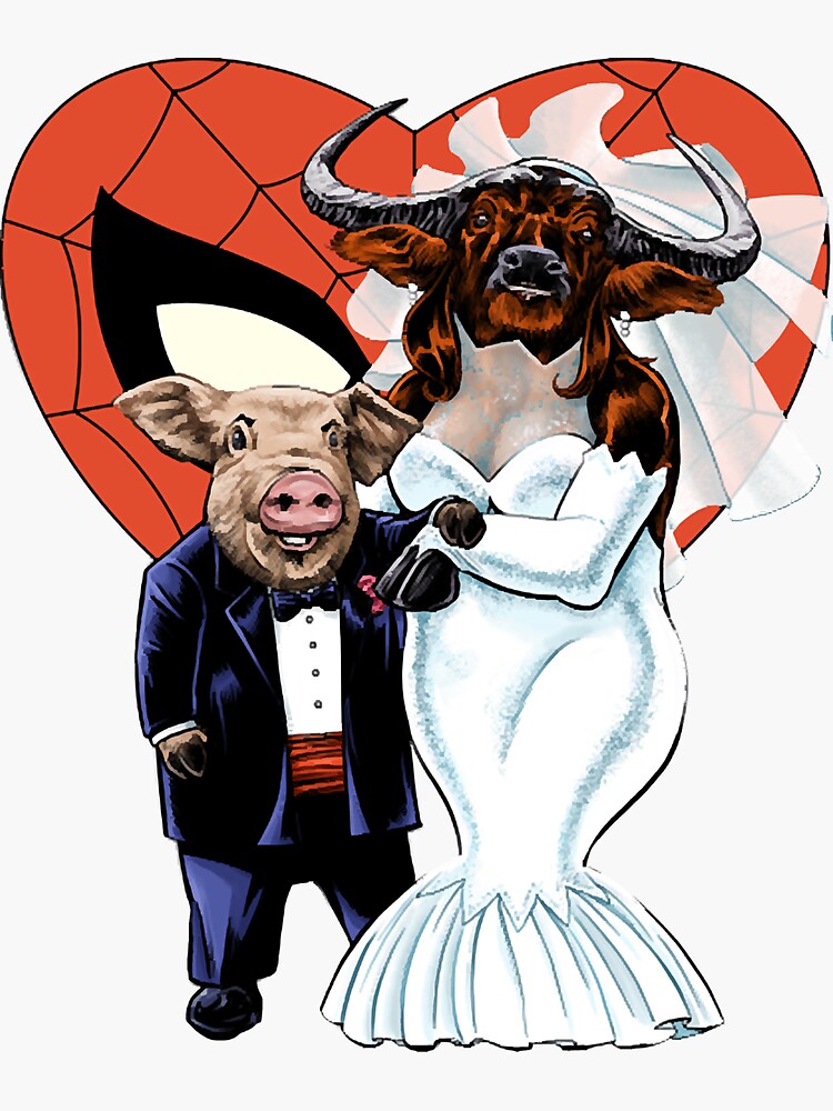 "Peter Porker And Mary Jane Waterbuffalo " Sticker for Sale by ...