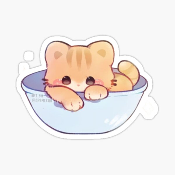 " CATS Stickers | Meow!" Sticker for Sale by Stickerscats | Redbubble