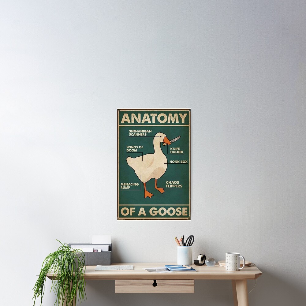 "anatomy of a goose" Poster for Sale by mirandakell | Redbubble