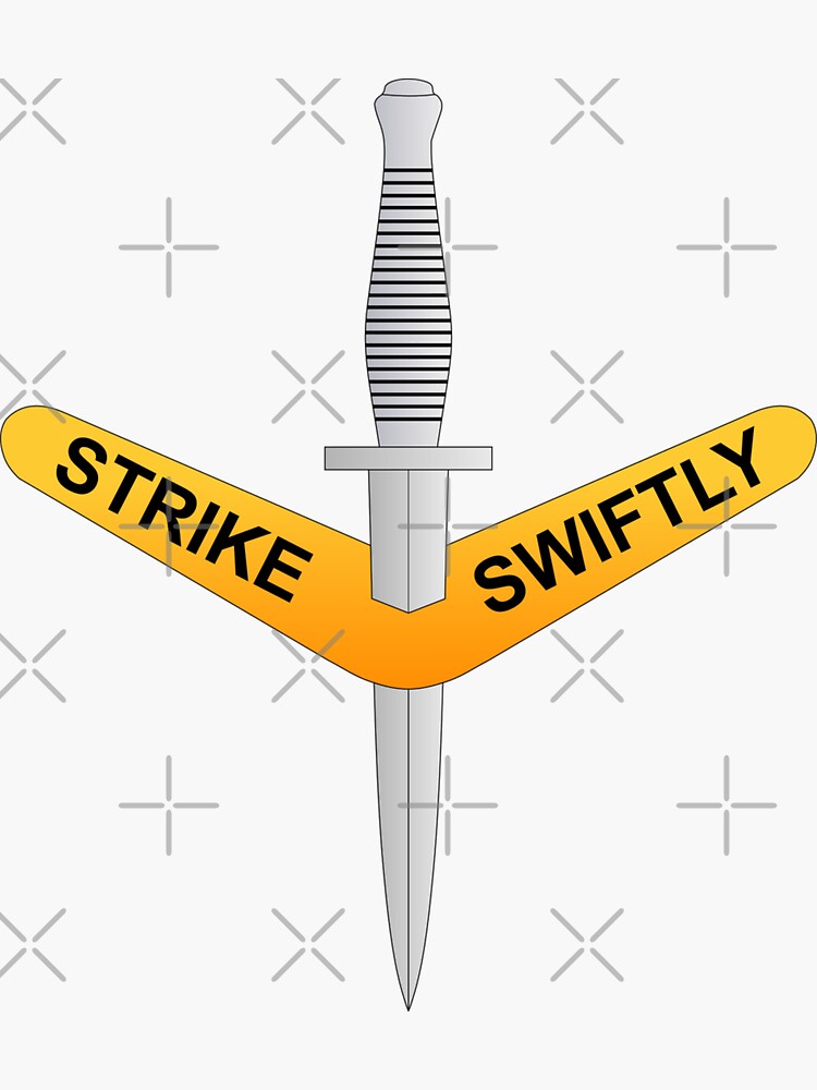 "1st Commando Regiment (1CDO) - Strike Swiftly" Sticker by mjpo21 ...