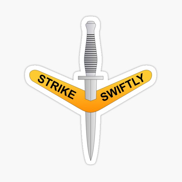 "1st Commando Regiment (1CDO) - Strike Swiftly" Sticker by mjpo21 ...