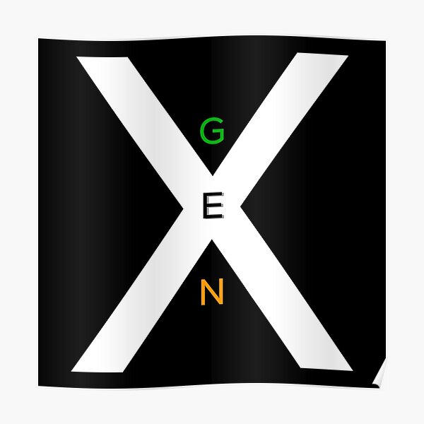 "Irish Gen - X " Poster for Sale by TomOGotchi | Redbubble