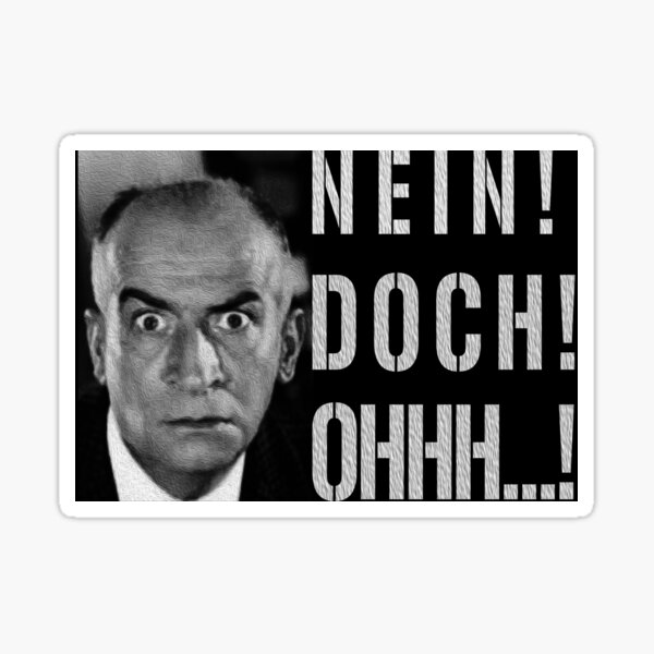 "nein doch ohhh" Sticker by OSAMSTORE | Redbubble