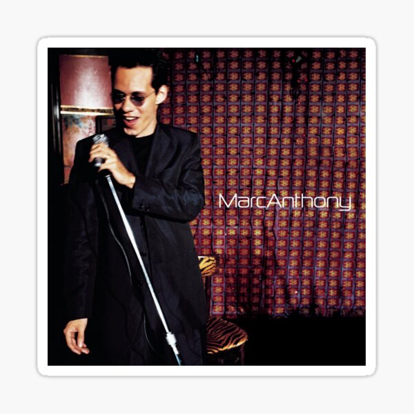 "Marc Anthony greatest hits" Sticker by StephenLouizos | Redbubble
