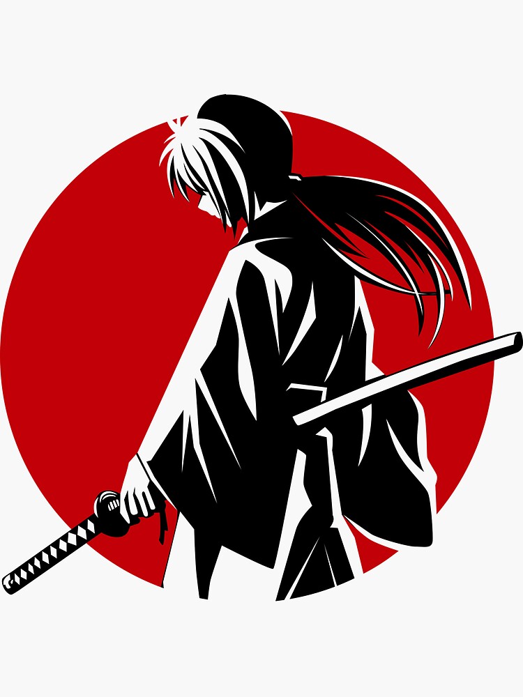 "Samurai X" Sticker for Sale by rmrc28 | Redbubble