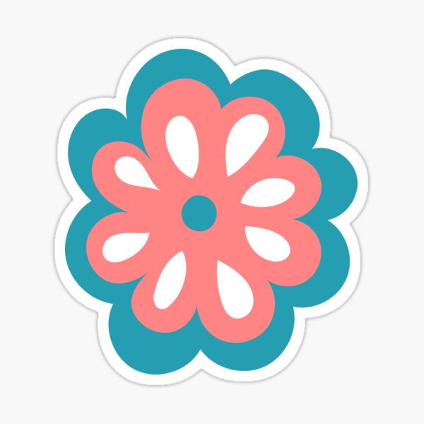 "Trans Flower" Sticker by Texterns | Redbubble
