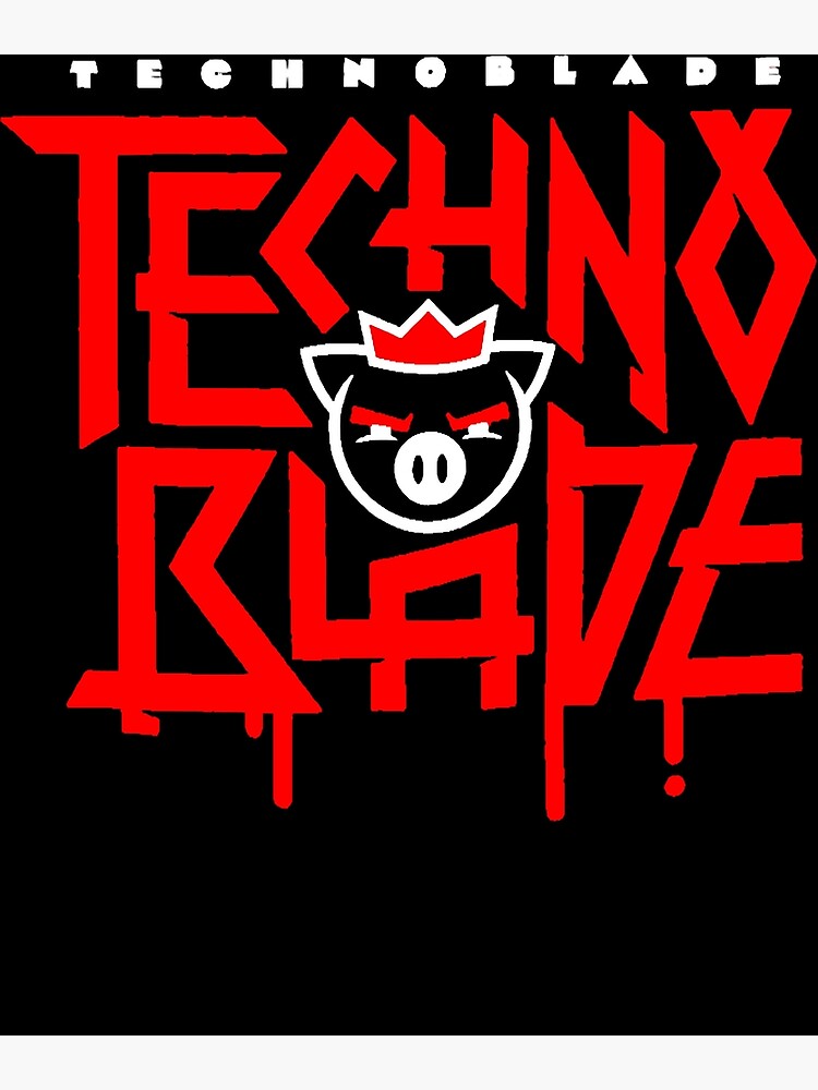 "TechnoBlade Logo Red" Poster for Sale by Garmon123 | Redbubble