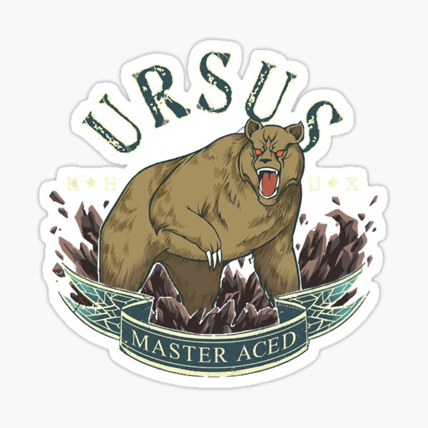 "Aced of Ursus " Sticker by DanielStev8116 | Redbubble