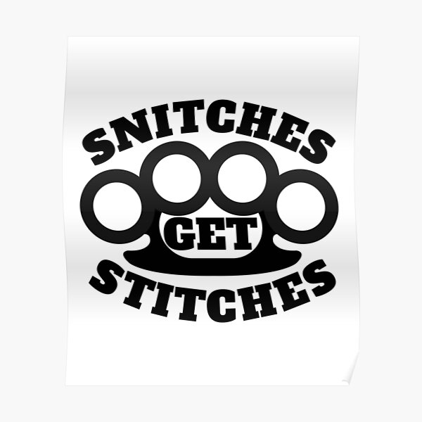 Póster «Los soplones consiguen puntadas Meme divertido Club de lucha ...