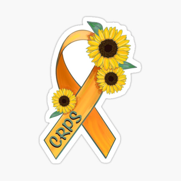 "CRPS Ribbon" Sticker by EAA333 | Redbubble