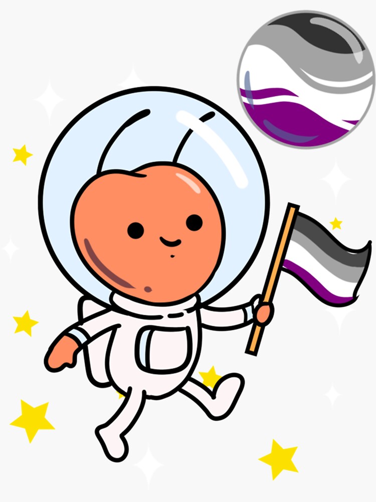 "Ant In Space Asexual Pride Classic ." Sticker by holtsnaworli | Redbubble