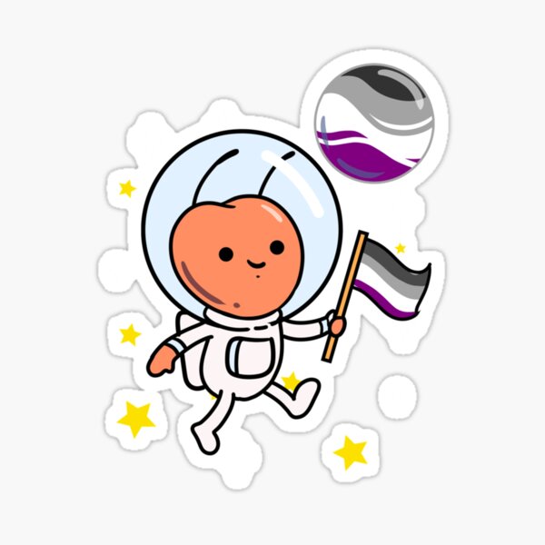 "Ant In Space Asexual Pride Classic ." Sticker by holtsnaworli | Redbubble