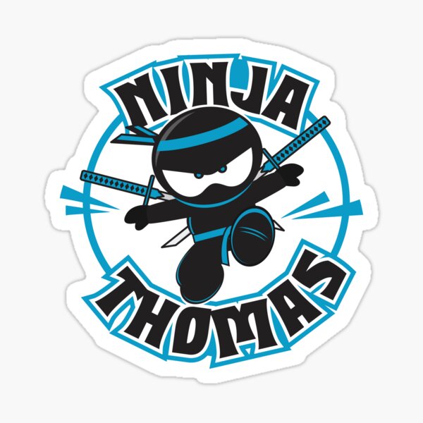 "Ninja Thomas" Sticker by NinjaBros | Redbubble