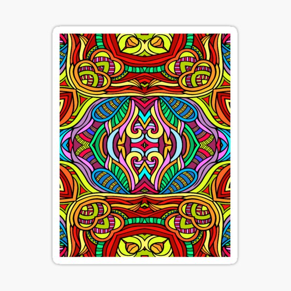 "Mandala color" Sticker by mahonkinguejvhl | Redbubble
