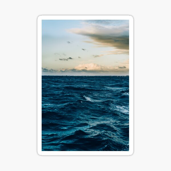 "BLUE OCEAN " Sticker by benzaim10 | Redbubble