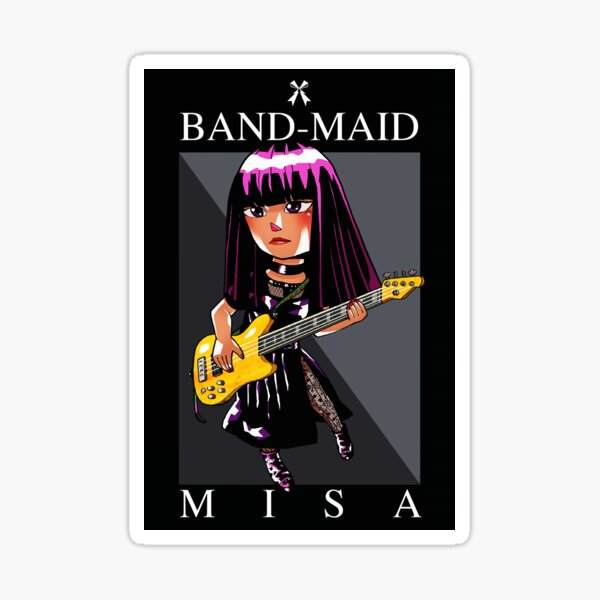 "BAND MAID Bassist (MISA) " Sticker by kacijamise23 | Redbubble