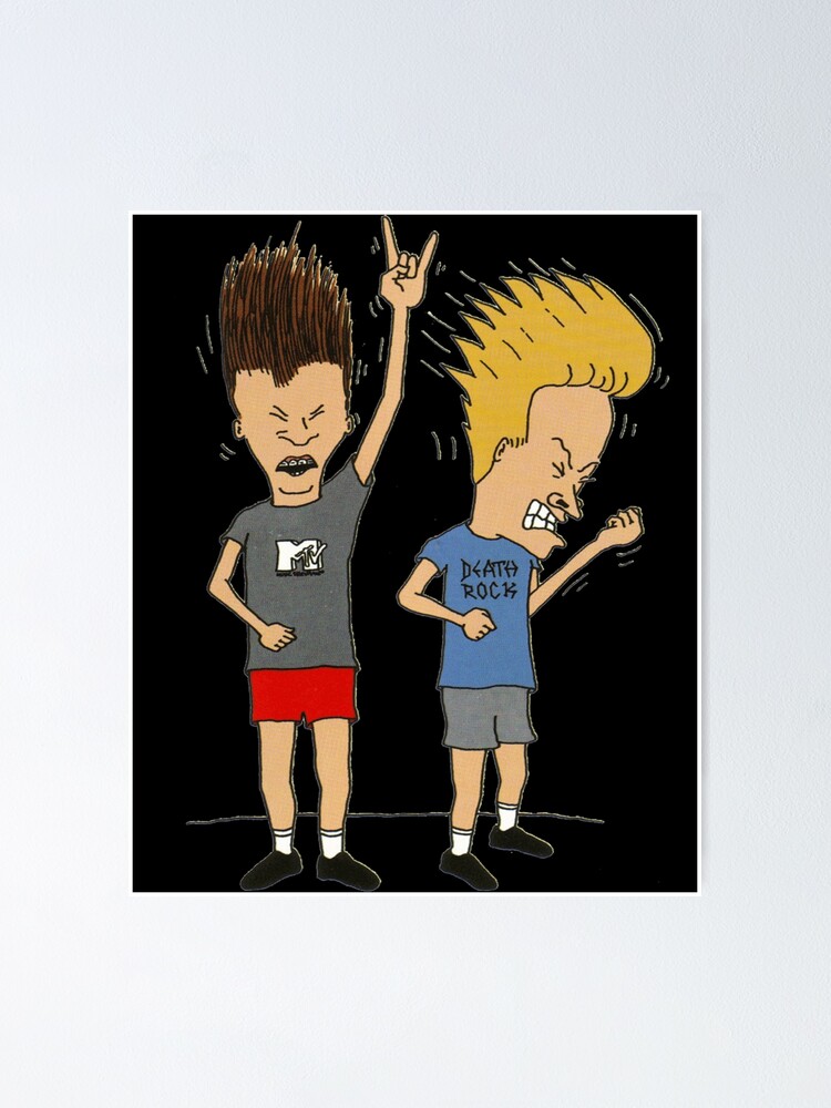 "Beavis Butthead Rock" Poster for Sale by FlaviogMariani | Redbubble