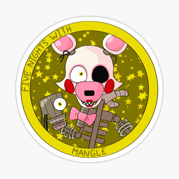 "Five Nights With Mangle" Sticker by cosmiplier | Redbubble