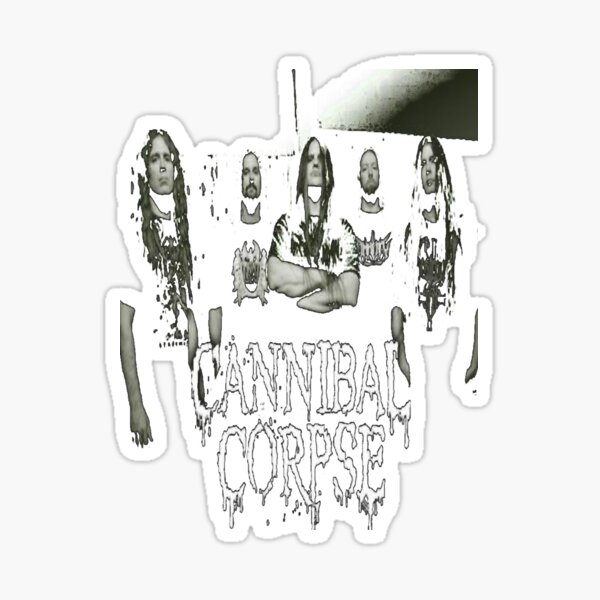 "cannibal corpse top band " Sticker by Jamie-Kethe | Redbubble