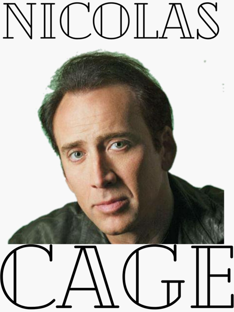 Pegatina «john travolta nicolas jaula (2)» de SmtNew7319 | Redbubble