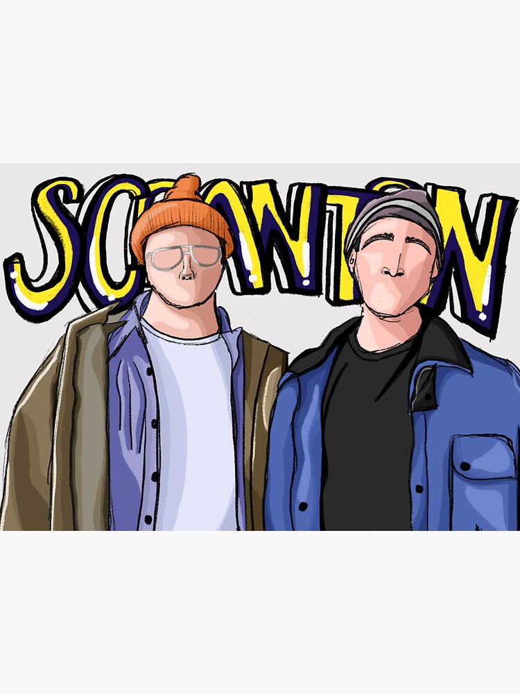 "Scranton rap- the office" Sticker by Marianag34 | Redbubble