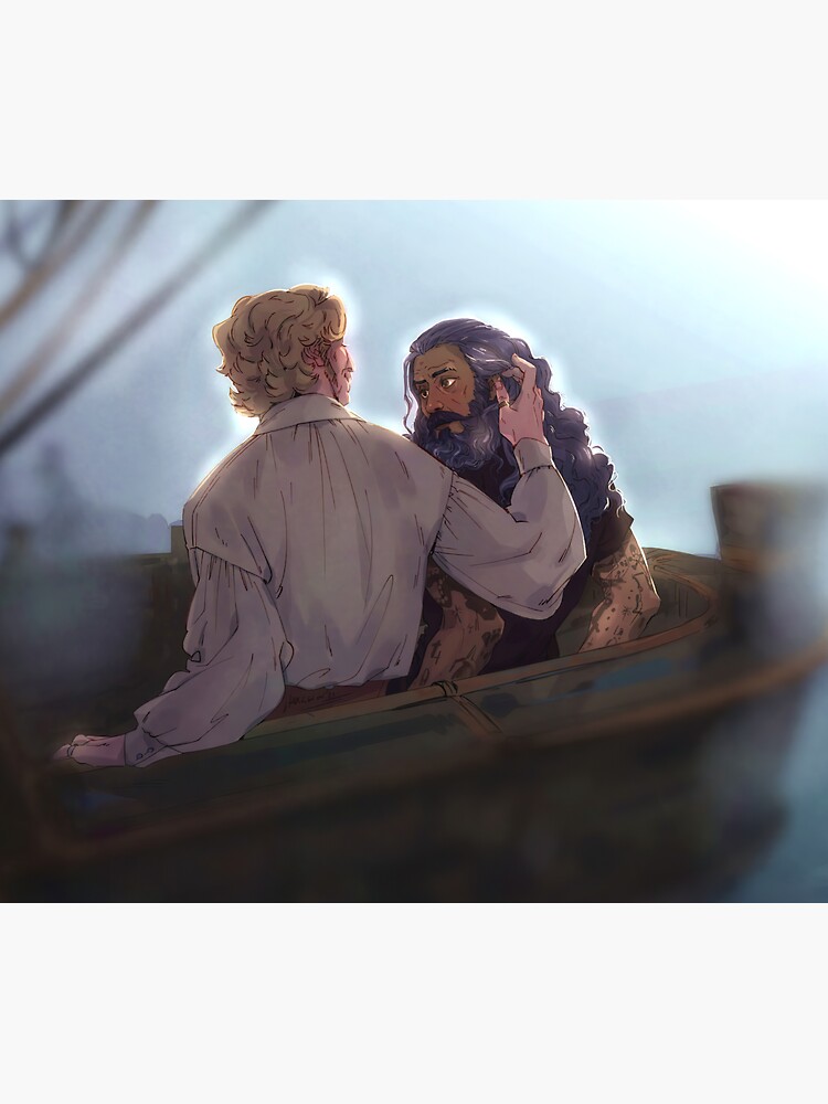 "Ed Teach and Stede Bonnet love on the boat" Sticker by AniyahDuBuque ...