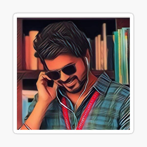 "Master Vijay" Sticker by DanielBarnum12 | Redbubble